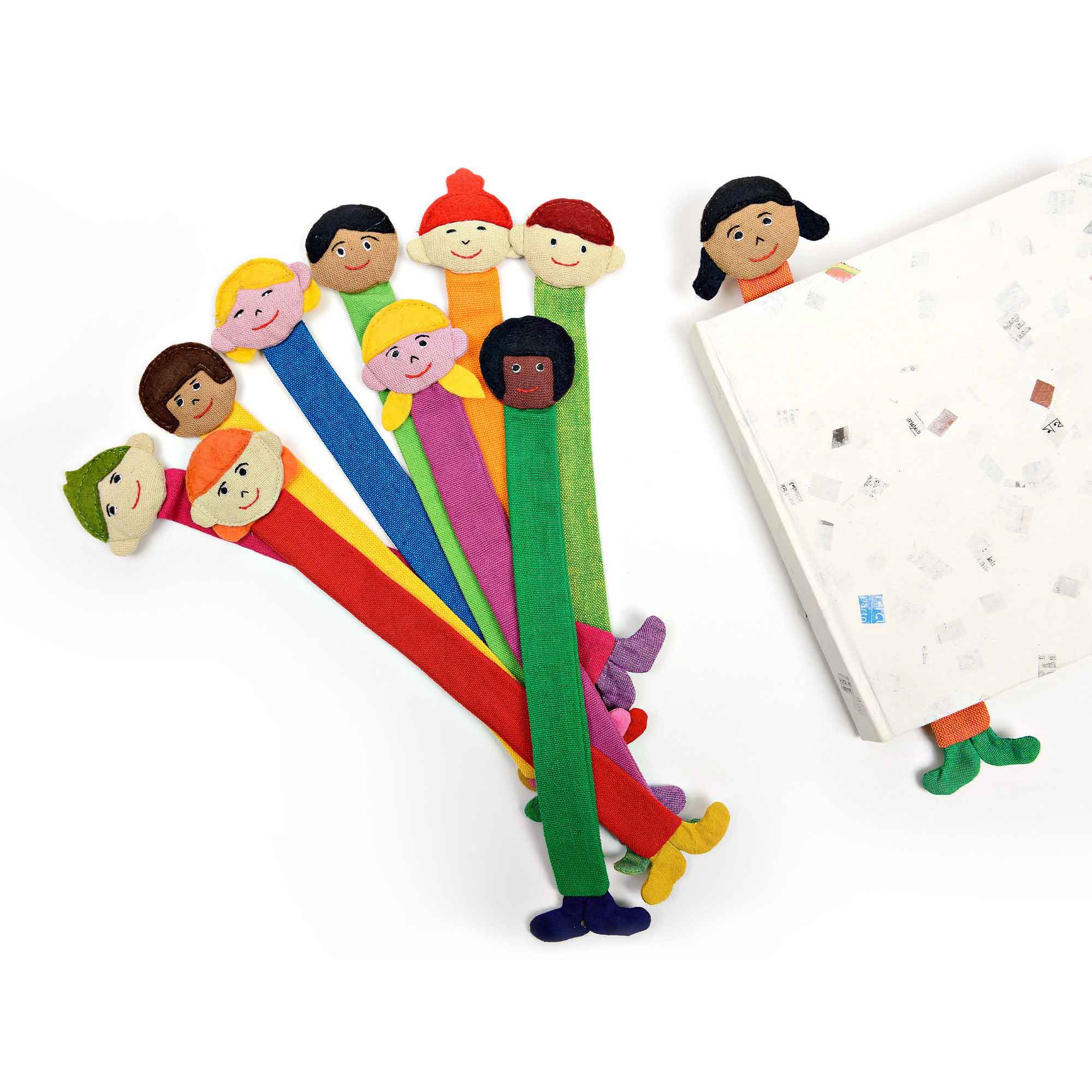 Segnalibro Bambini del Mondo in cotone - Ex-Aequo